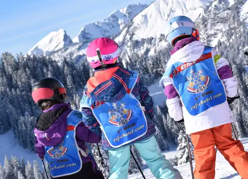 Cours collectifs de ski Ourson à Étoile d'Or - esf Châtel