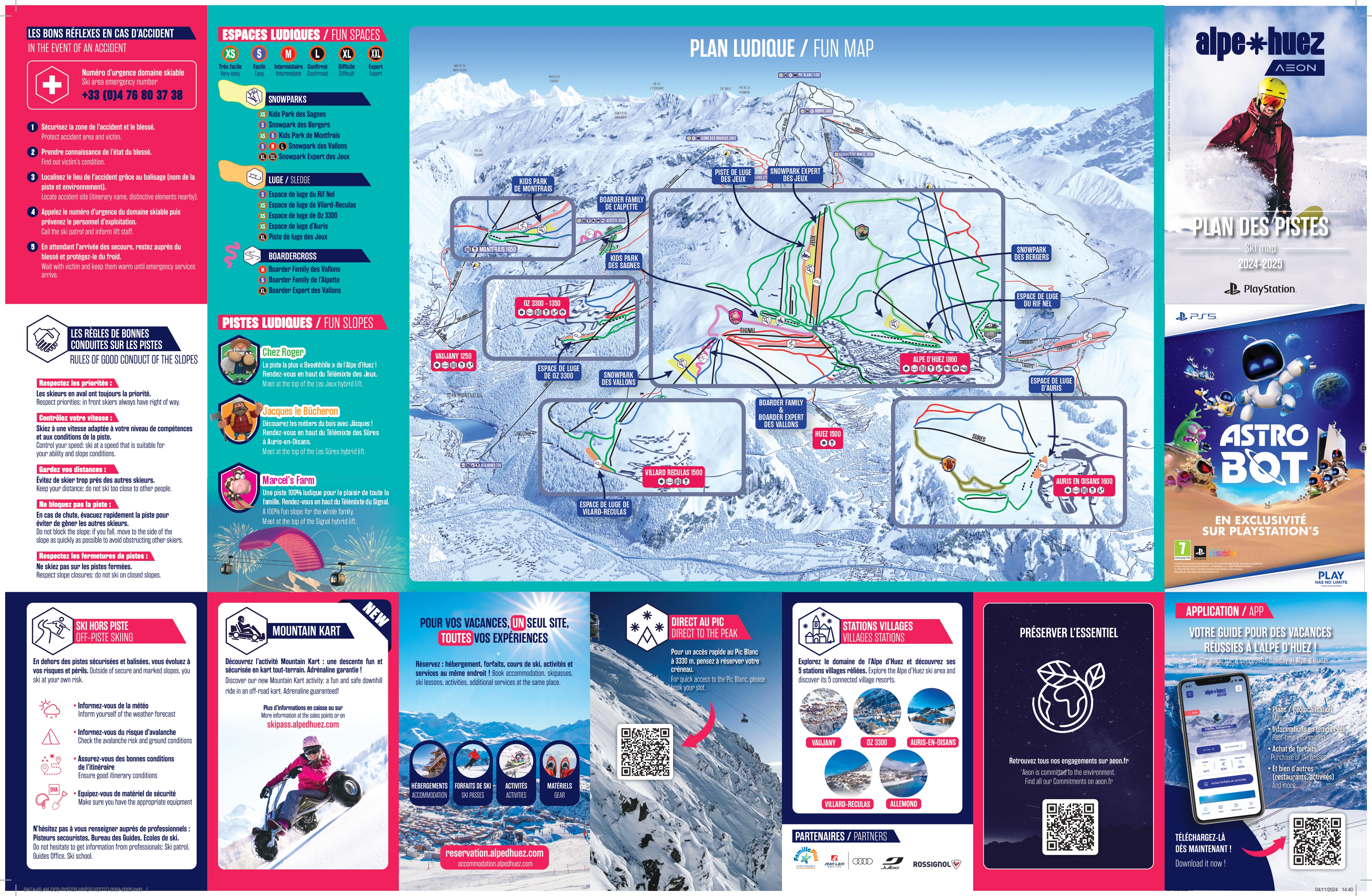 Ski map - Réservation - Alpe d'Huez