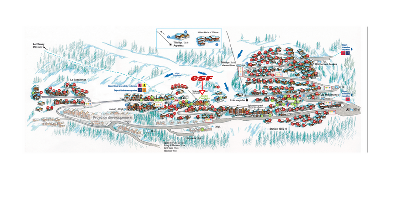 Maps resort & piste maps | esf Sainte Foy Tarentaise